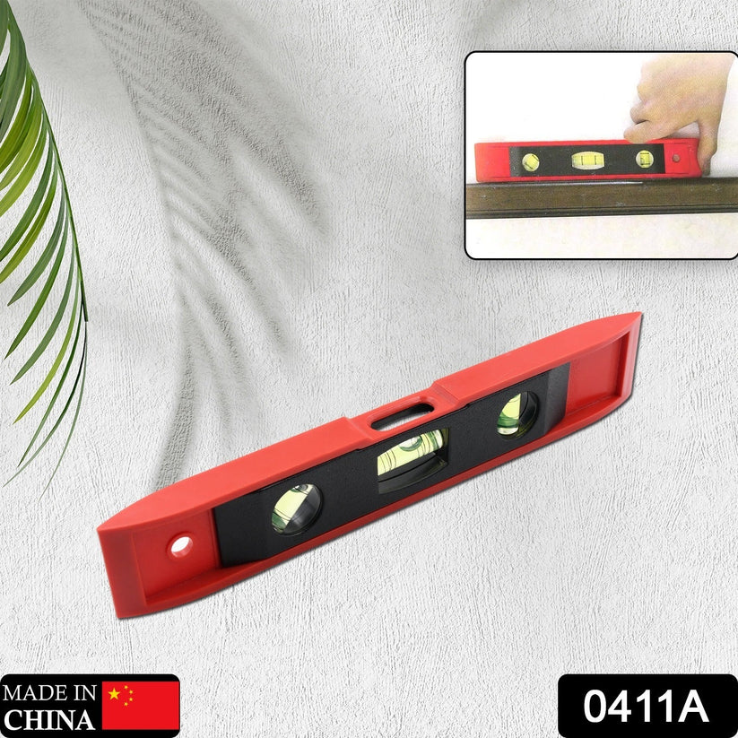 3 Bubble Mini Spirit Level Plastic Torpedo Carpenter's Spirit Level Me ...